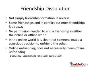 Facebook Unfriend Study | PPT