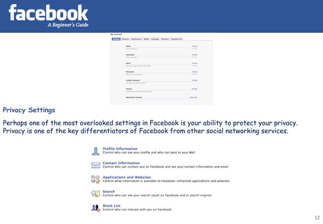 Facebook a Beginner's Guide | PPT