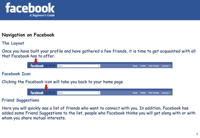 Facebook a Beginner's Guide | PPT