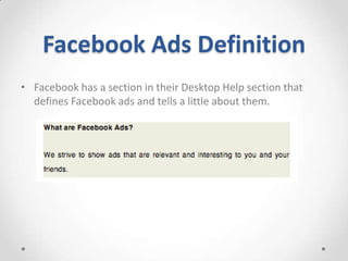 Facebook Ads Guide | PPTX
