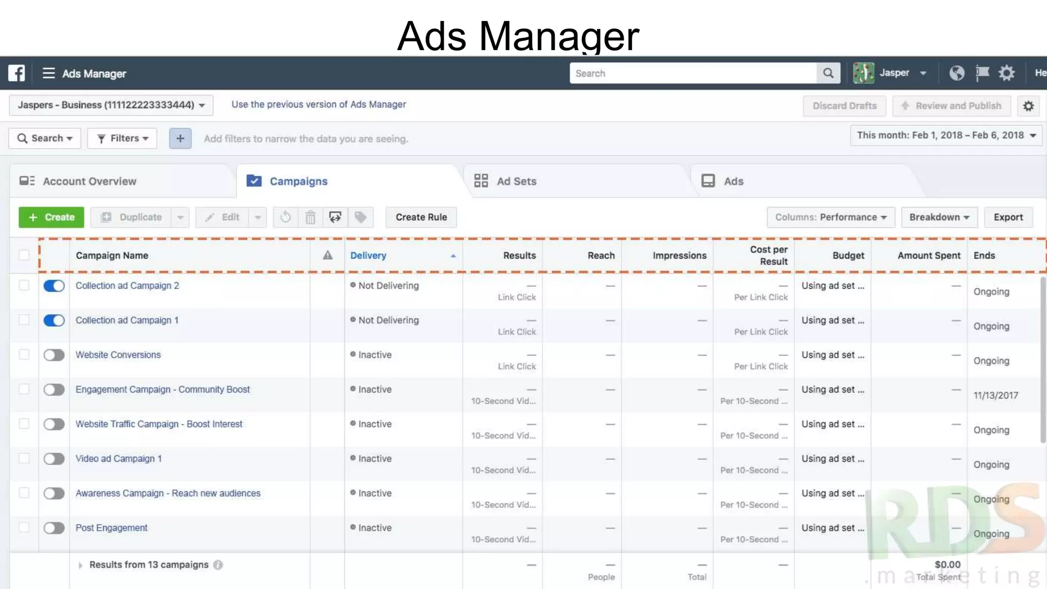 Facebook Ads Manager | PPTX | Advertising Industry | Industries