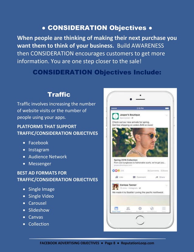 Facebook Advertising Objectives - Best Formats and Placement for Each ...