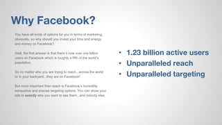 9 Reasons You Should be Using Facebook advertising | PPTX