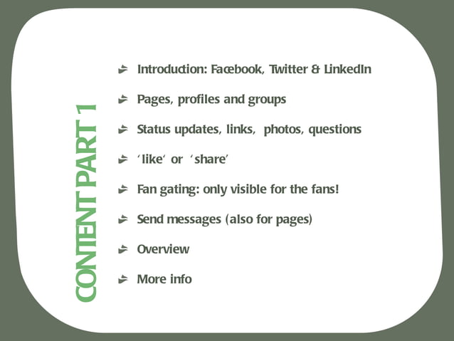 Facebook anatomy basic course | PPT