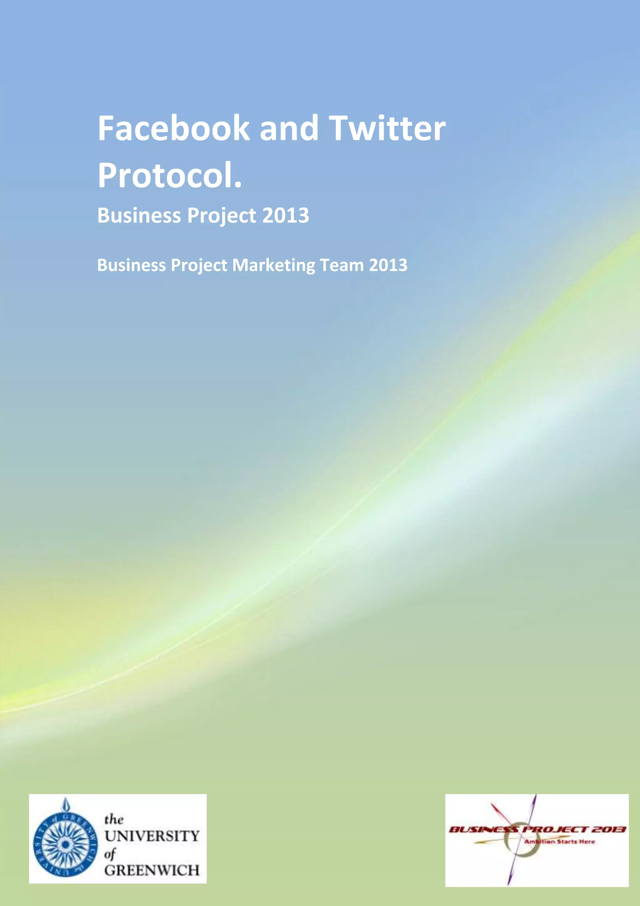 Facebook and twitter protocol | DOCX