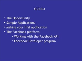 Developing Facebook Application | PPT