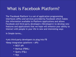 Introduction to Facebook Application development | PPT
