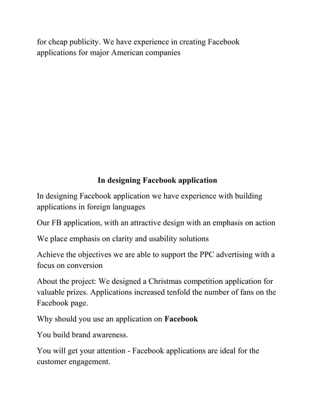 Facebook app development | PDF