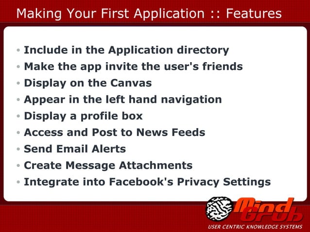 Creating a Facebook App
