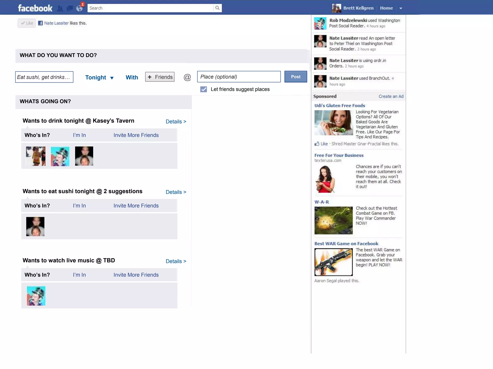 Facebook App Wireframes v1 | PPT