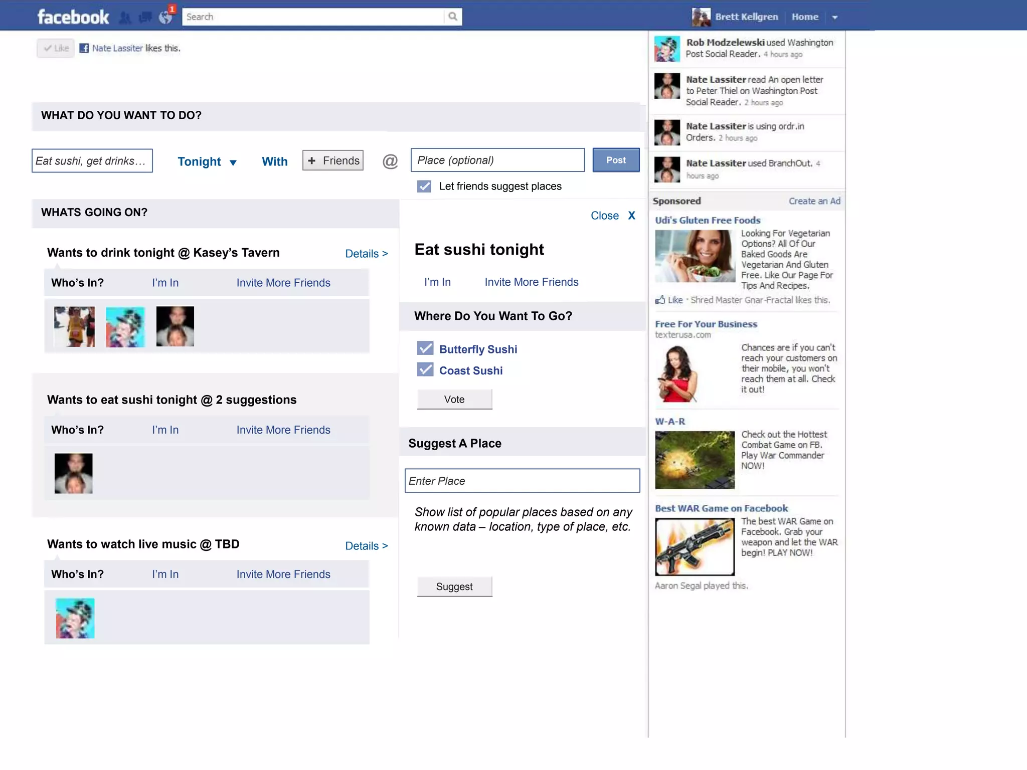 Facebook App Wireframes v1 | PPT