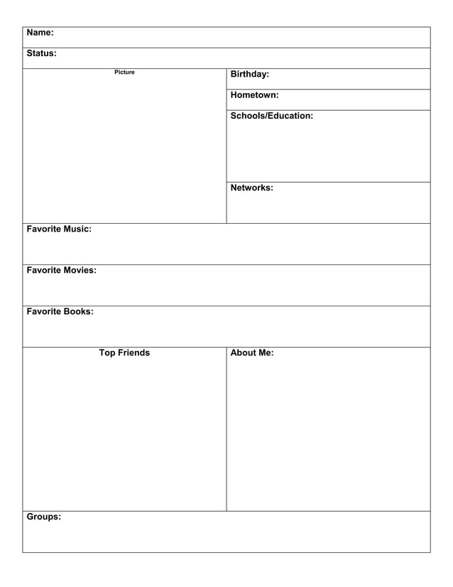 Facebook Assignment | DOCX