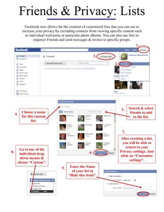 Facebook beginners handout | PDF