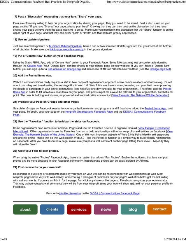Facebook Best Practices | PDF