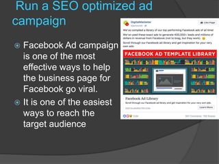 How to Make your Facebook Business Page Go Viral | PPT