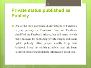 good and bad impact of facebook | PPTX