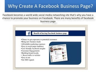 Setup Facebook Business Page Through10 Steps | PPT