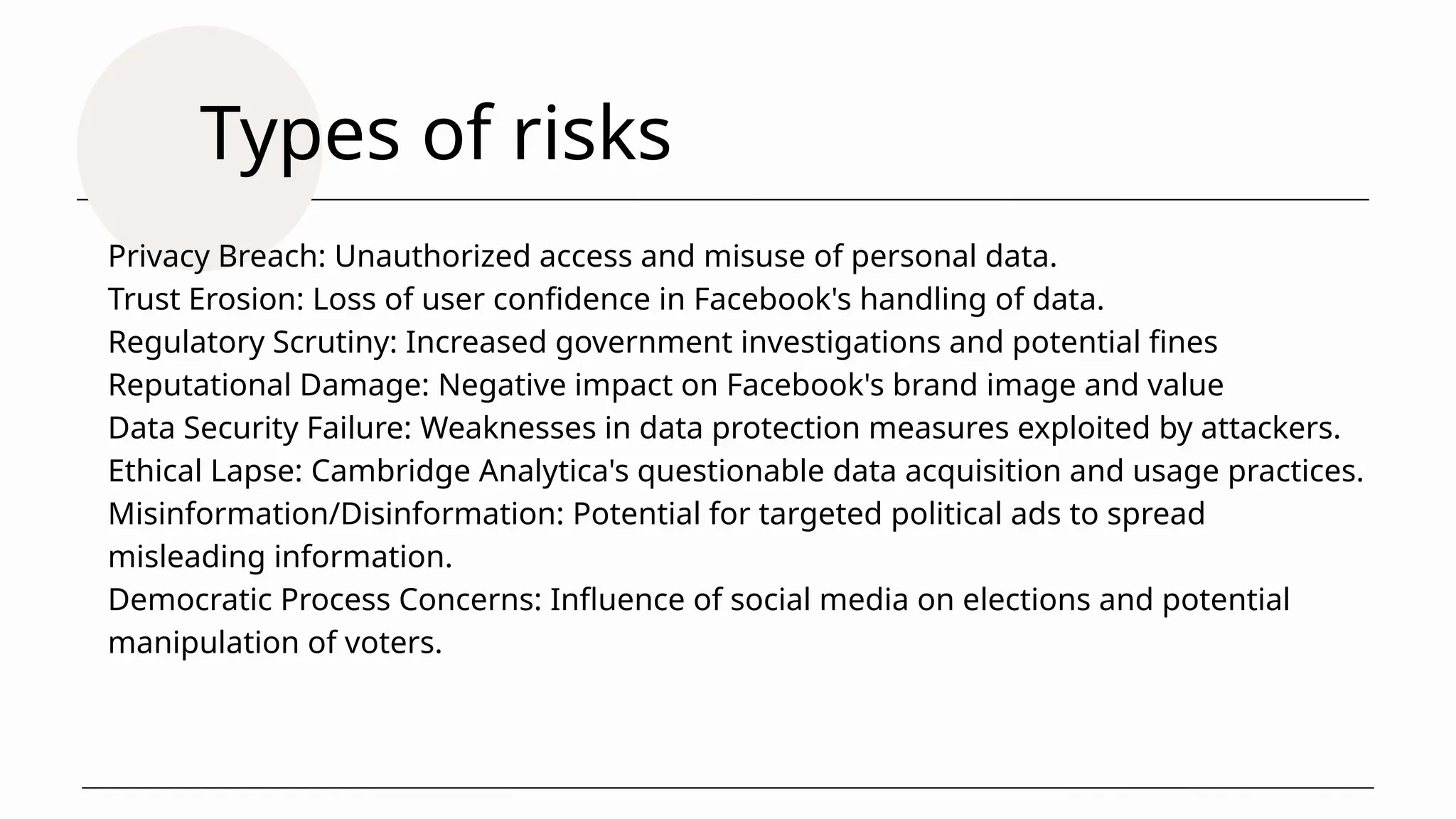 Facebook/Cambridge Analytica Data Scandal | PPTX