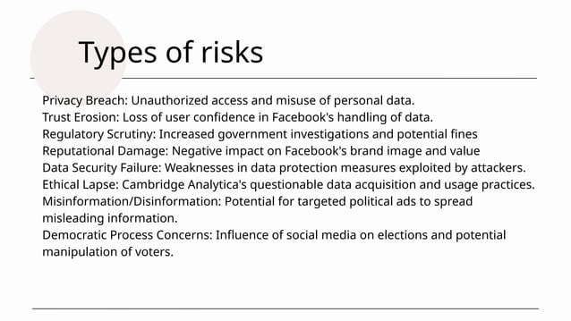 Facebook/Cambridge Analytica Data Scandal | PPTX | Internet | Computing