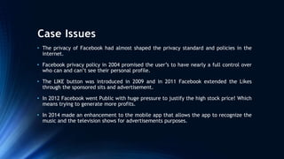 Facebook case study | PPTX