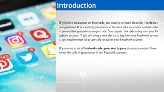 Facebook code generator bypass | PPT