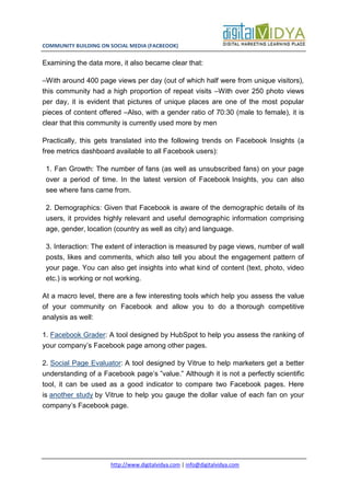 Facebook Community Building Guide | PDF