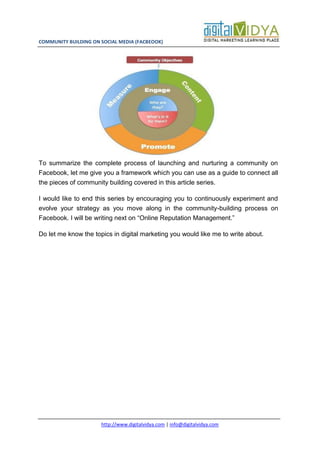 Facebook Community Building Guide | PDF