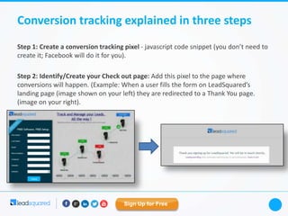 Facebook Conversion Tracking Setup | PPT