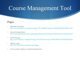 Facebook as a Course Management Tool | PPT