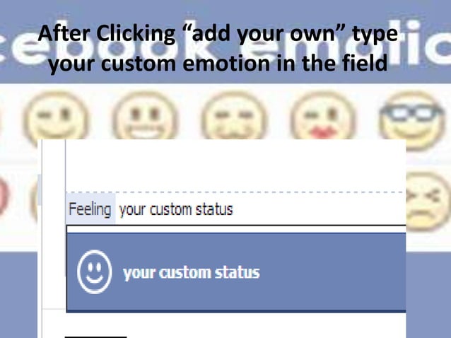Facebook custom Emoticons | PPT