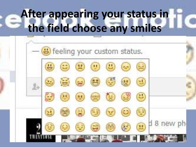 Facebook custom Emoticons | PPTX | Technology & Computing