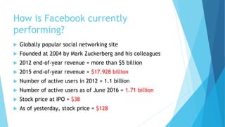 Facebook Customer Growth Strategy | PPTX | Social Networking | Internet