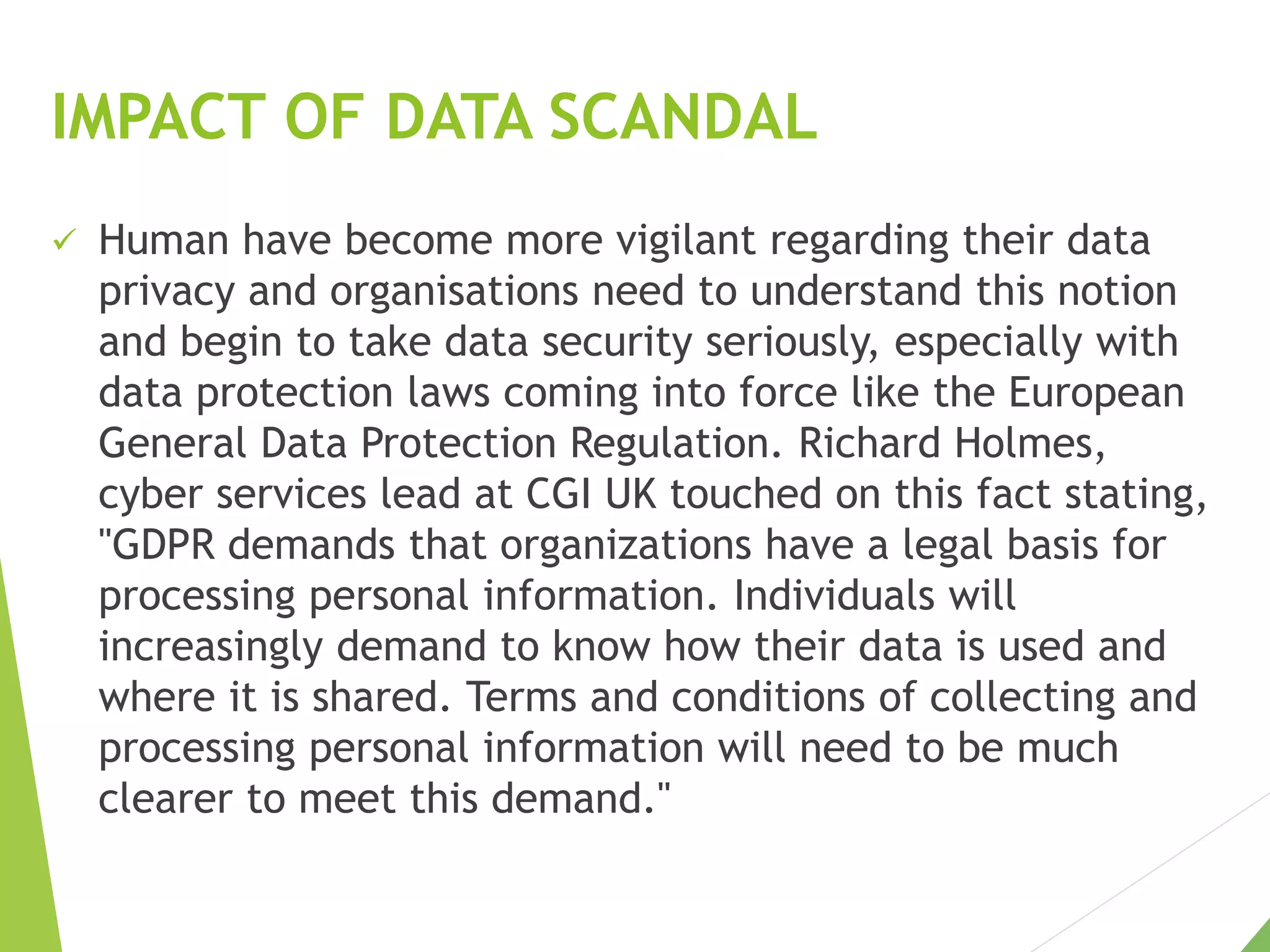 Facebook & Cambridge Analytica data scandal ppt | PPTX