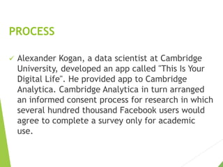 Facebook & Cambridge Analytica data scandal ppt | PPTX