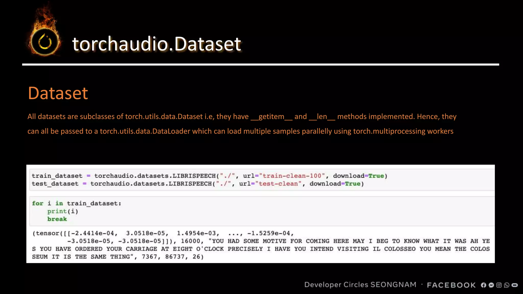 Audio data preprocessing and data loading using torchaudio | PPTX