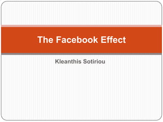 Facebook effect | PPT