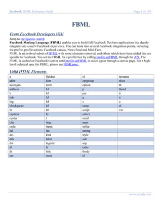 Manual Facebook FBML | PDF