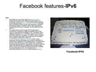 Facebook features | PPT