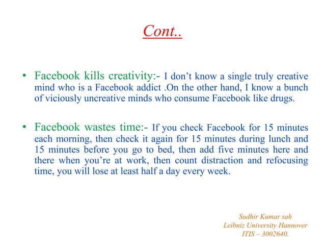 Facebook features | PPT
