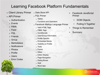 Facebook API For Developers : Overview | PDF