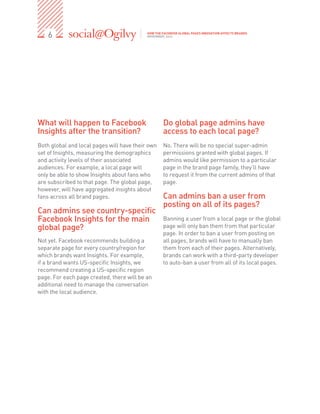 Facebook global pages for brands | PDF