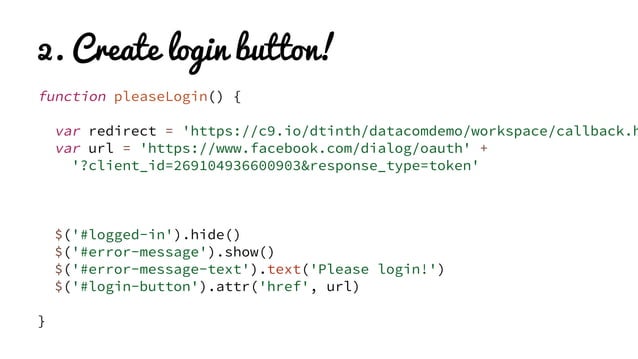Introduction To Facebook Graph Api And Oauth 2 Ppt