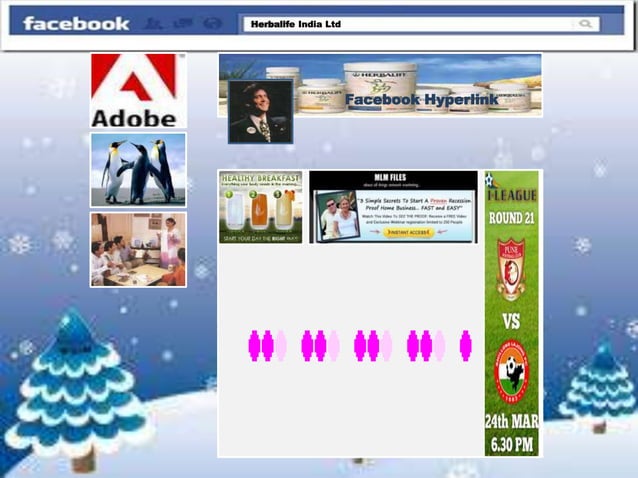 Facebook hyperlink app | PPT