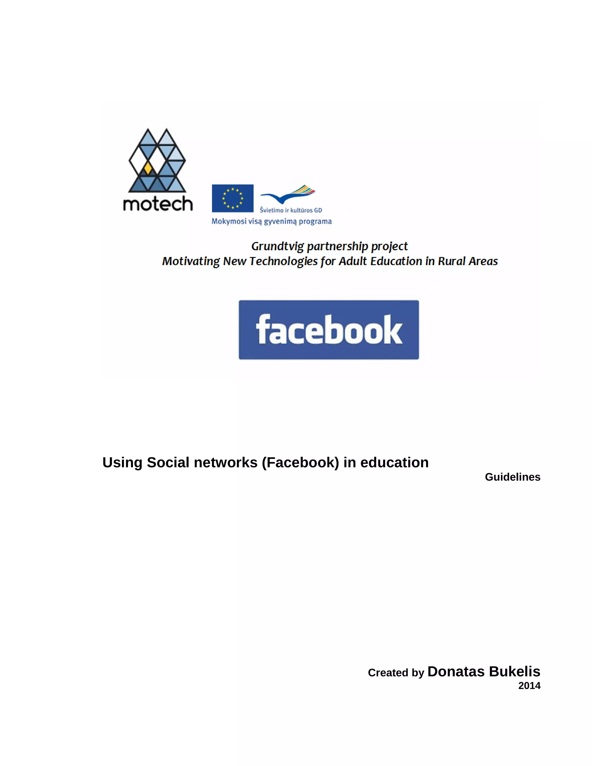 Facebook in education | PDF