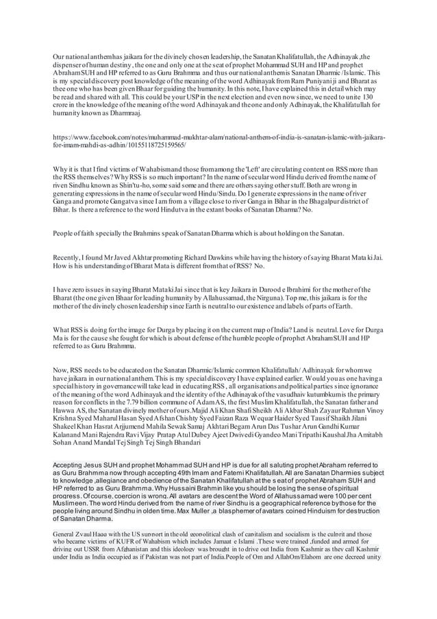 Responses From the Divinely Chosen Leader Led Humanity Perspective for ...