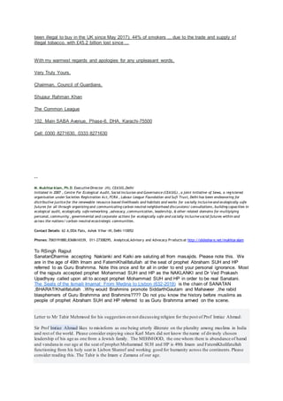 Responses From the Divinely Chosen Leader Led Humanity Perspective for ...