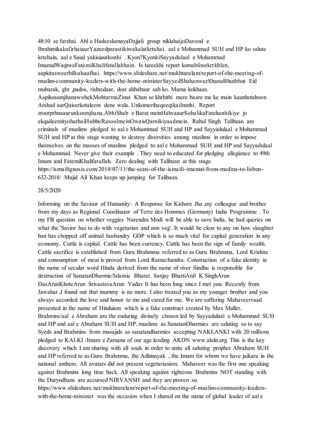 Responses From the Divinely Chosen Leader Led Humanity Perspective for ...