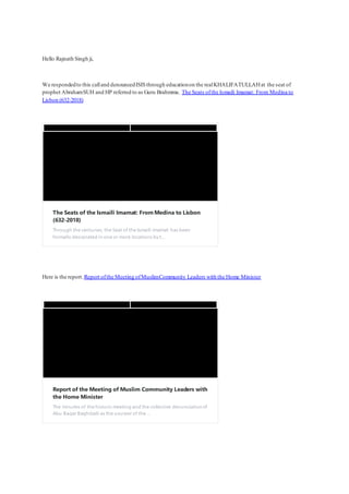 Responses From the Divinely Chosen Leader Led Humanity Perspective for ...