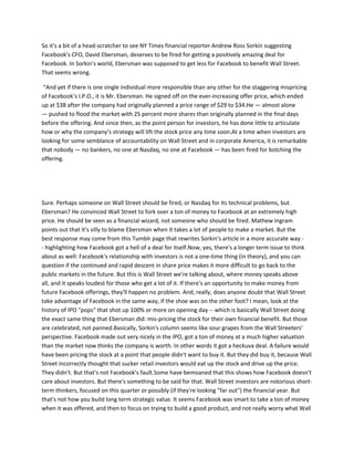 Facebook IPO | PDF | Business Administration | Business