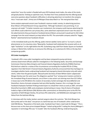 Facebook IPO | PDF | Business Administration | Business